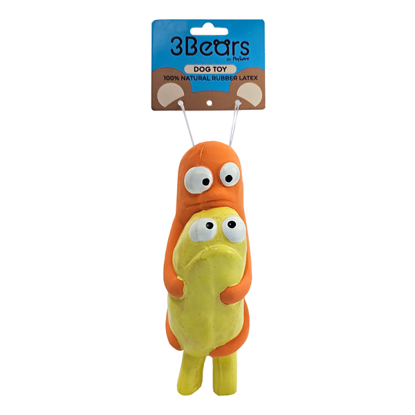 3Bears Latex Q Brothers 14cm Orange / Yellow
